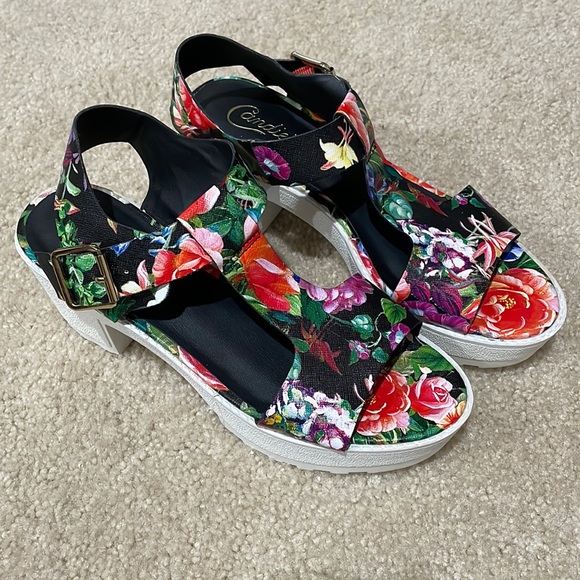Candie's | Shoes | Candies Floral Heel | Poshmark